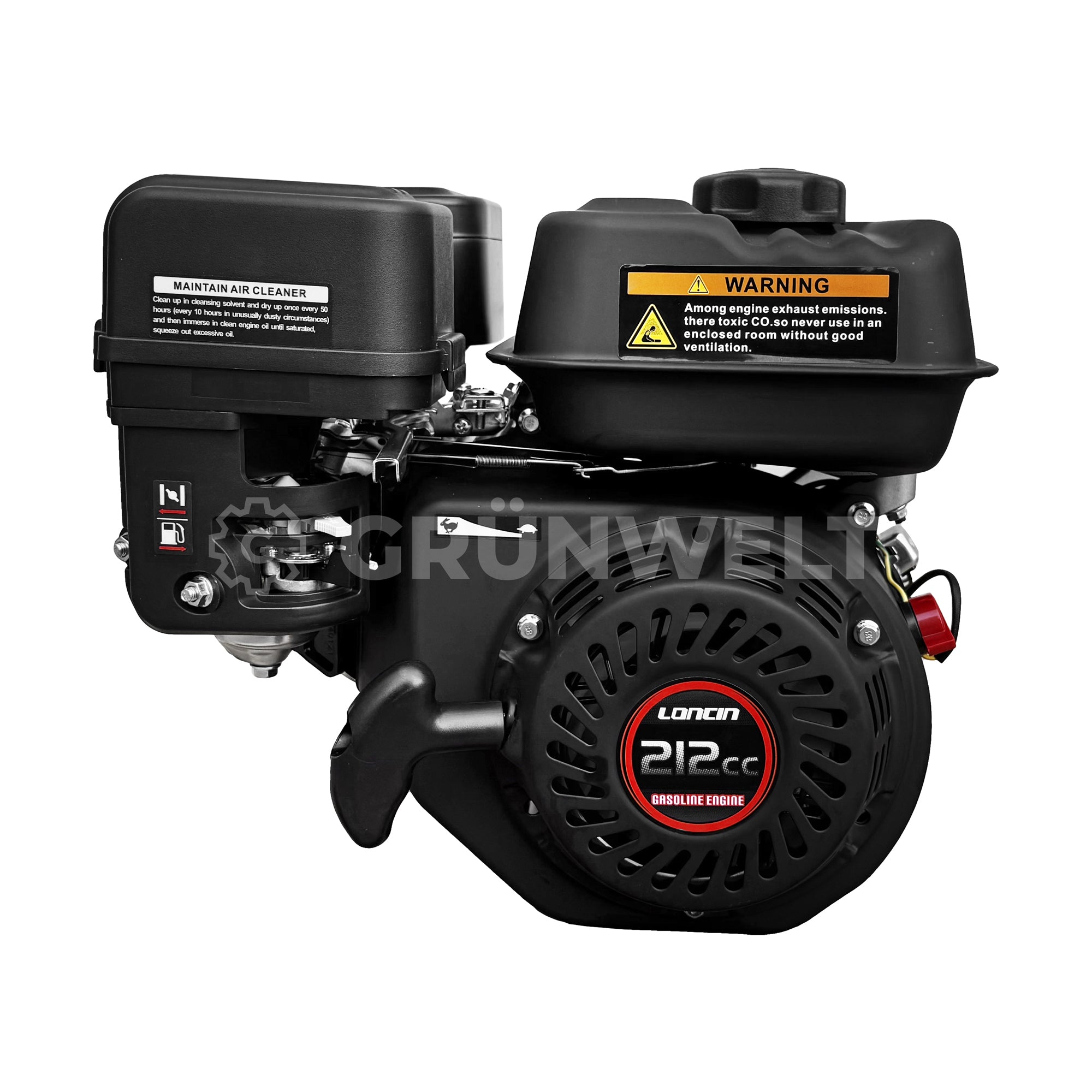 Gasoline engine Loncin G210F / Shaft: 19.05 mm - Gruenwelt Shop ...